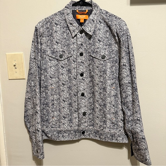 Jackets & Coats | Mens Snake Skin Pattern Jean Jacket Style | Poshmark